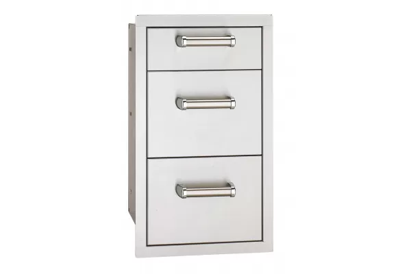 Fire Magic Flush Mounted Triple Storage Drawers with Soft Close System ...