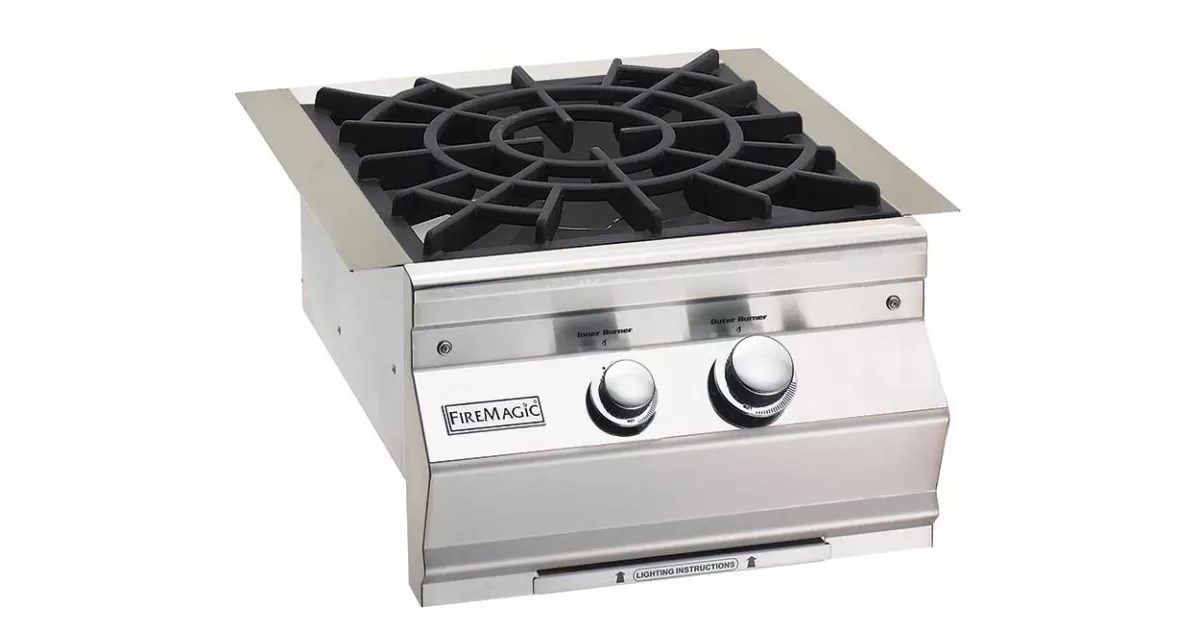 Fire Magic Classic Power Burner With Porcelain Cast Iron Cooking Grid ...