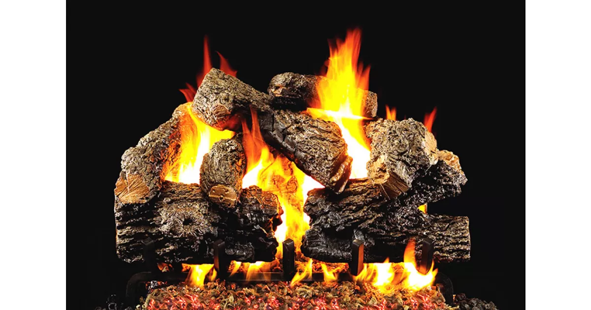 Real Fyre Charred Royal English Oak Logs Only | Grill and Patio