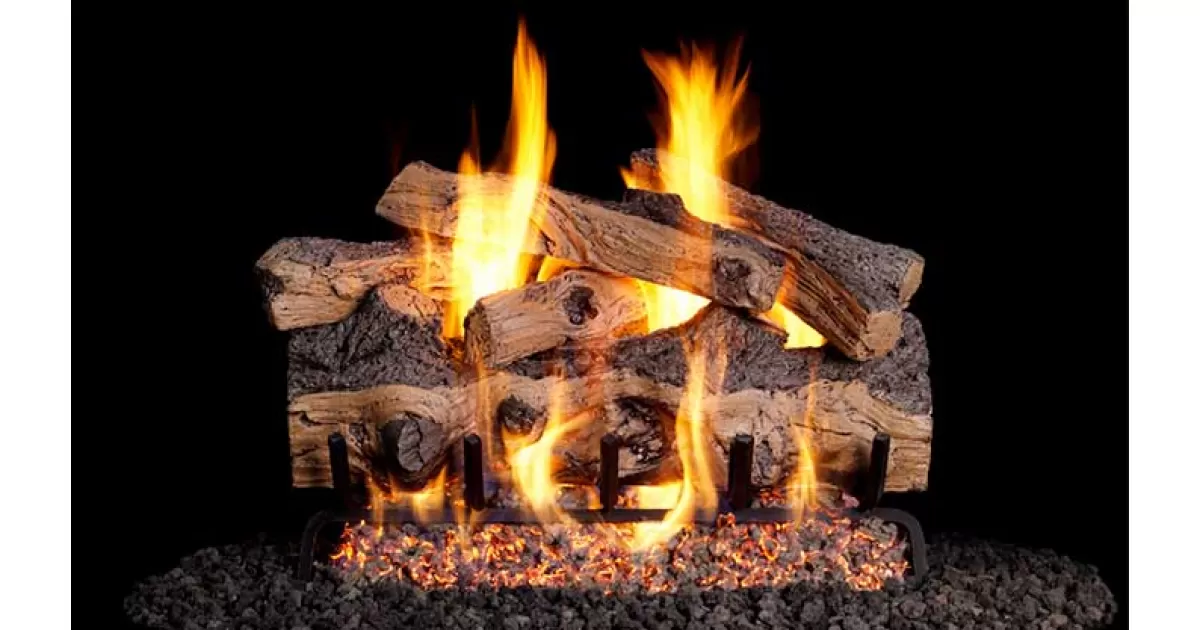 Real Fyre Gnarled Split Oak Logs | Grill and Patio