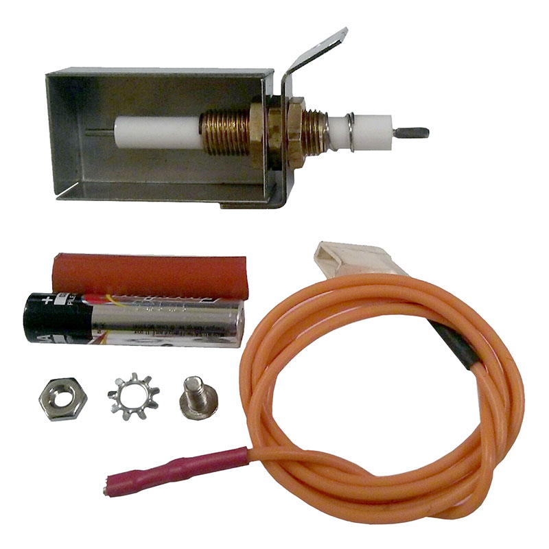 Fire Magic Ignitor Electrode Kit with Wiring, Collector Box and Bracket ...
